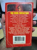 Star Trek Novel - The Final Reflection by John M. Ford (1984) Paperbac ...